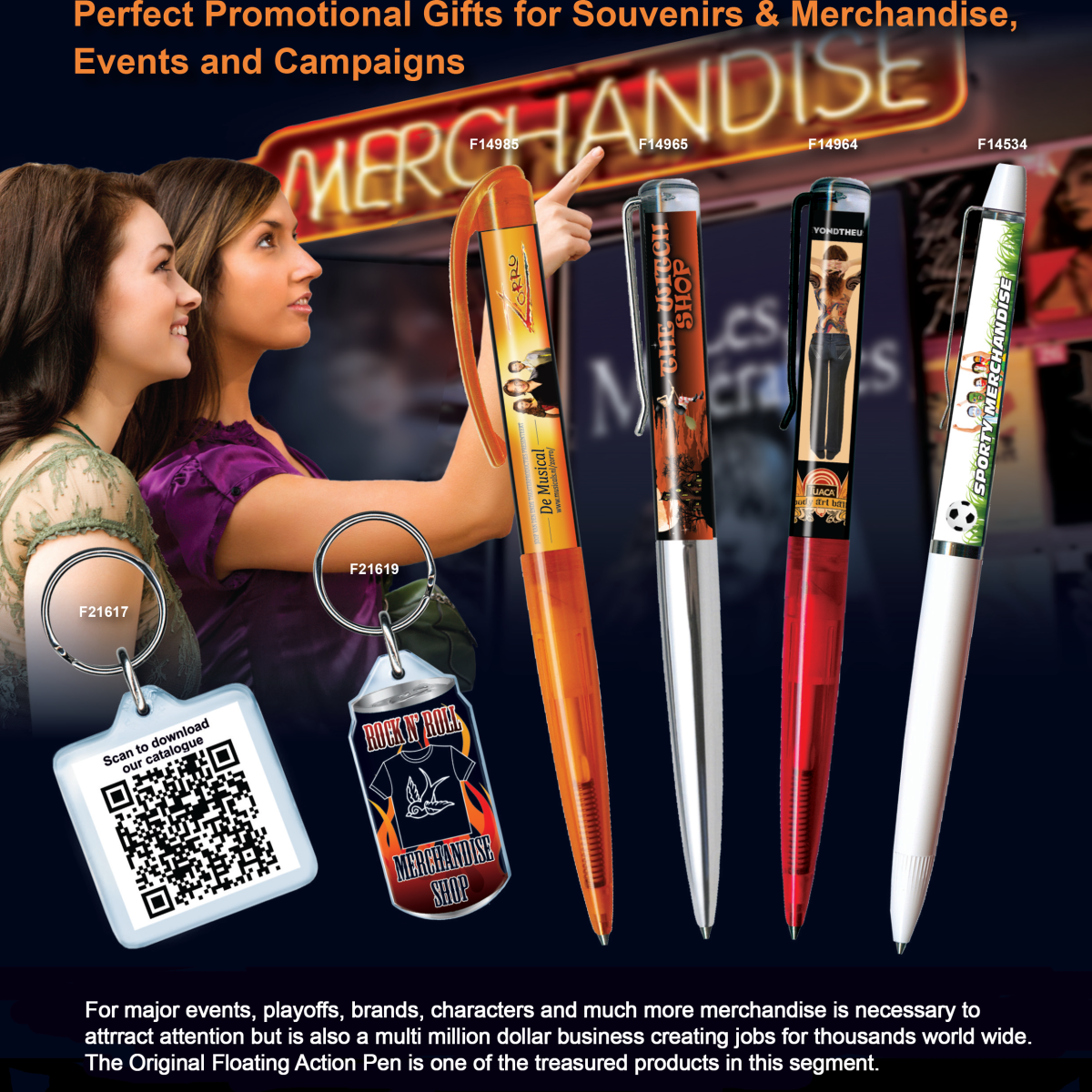 Custom Floaty Pens For Events and Merchandising - Custom Floaty Pens